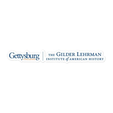 Gettysburg College Gilder Lehrman Ma In American History Sticker Logo