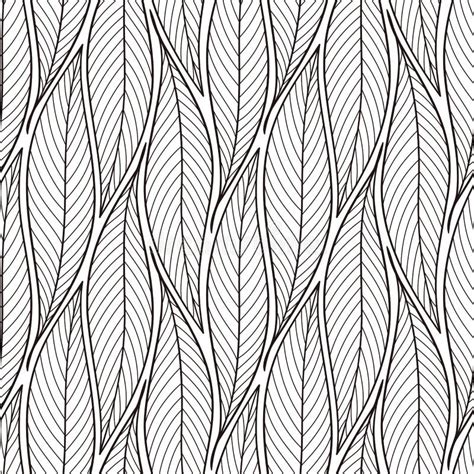 Stylized Colorful Leaves Seamless Pattern Nature Universal Textures