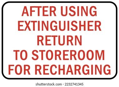 Fire Extinguisher Instruction Sign Labels Stock Vector Royalty Free
