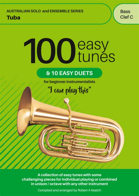 Best Sight Reading Tuba Book Of 100 Easy Tunes And Easy Duets Tuba In