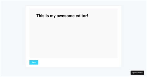 Editorjseditorjs Examples Codesandbox