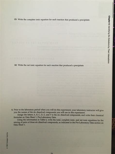 Solved Identifying Six Solutions By Their Interactions