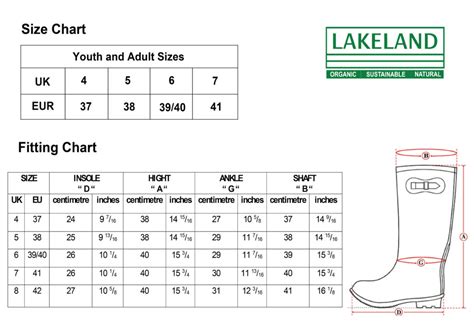 Walking Boots Size Guide At Andy Summer Blog