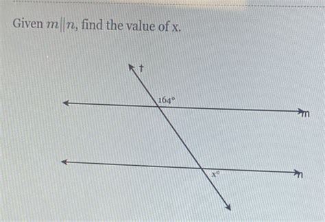 Given M N Find The Value Of X Geometry