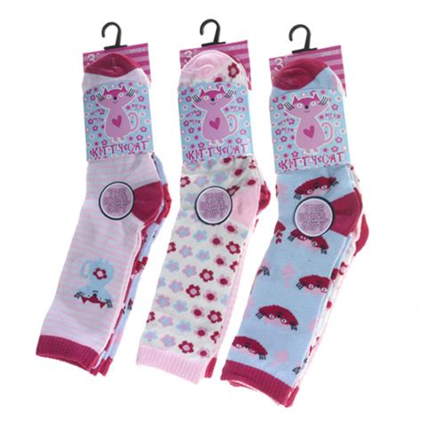 Wholesale Girls Kitty Cat Socks Wholesale Girls Novelty Socks