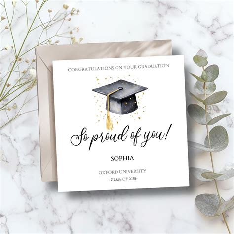 Personalised Graduation Card Congratulations On Your Graduation Card