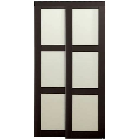 Reliabilt 3 Lite Frosted Glass Sliding Closet Interior Doors Glass