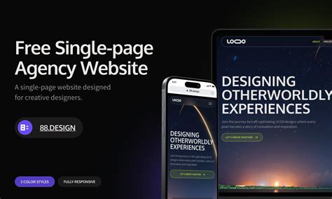 [free] Agency Designer Single Page Portfolio Website Figma