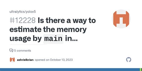 Is There A Way To Estimate The Memory Usage By `main` In `trainpy