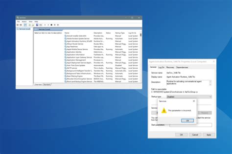 The Parameter Is Incorrect Error In Services Msc Ways To Fix It