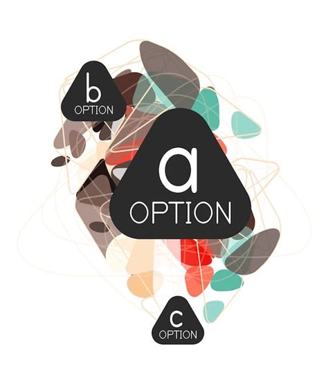Premium Vector Geometric Triangle Infographics