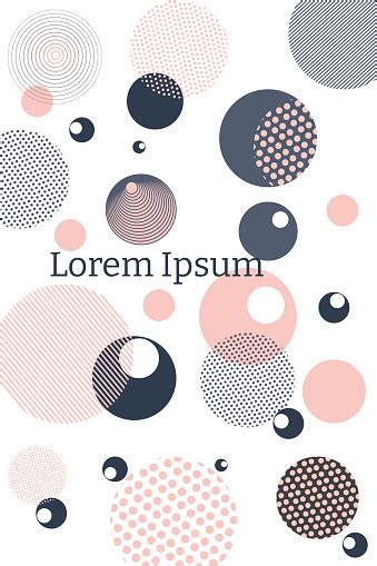 Modern Geometric Backgrounds From Circles With Space For Text Business Card Advertising Flyer