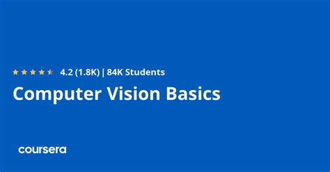 Computer Vision Basics Coursera