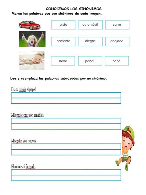 E7 S2 Ficha D3 Com Conocemos SinÓnimos En Un Texto Pdf
