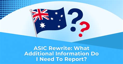 Asic Rewrite Additional Data Requirements For Reporting