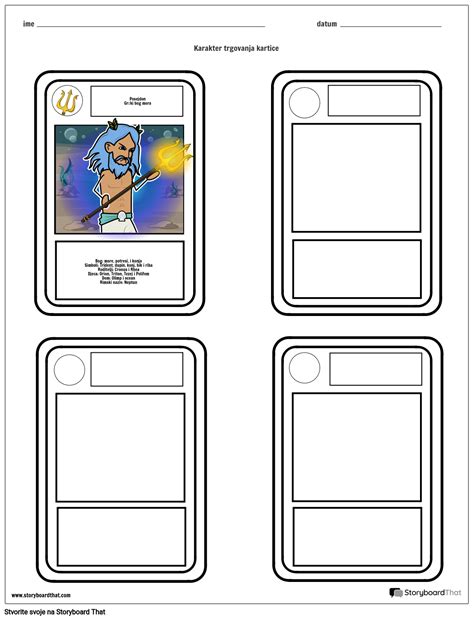 Kartica Za Trgovanje S Primjerom Storyboard By Hr Examples