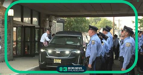 Philadelphia Police Arrive At Funeral For Officer Who Died On Duty