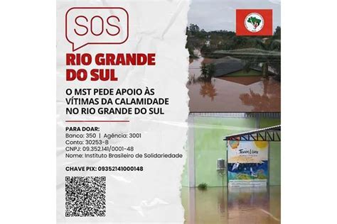 Abcp Santos Campanha De Solidariedade Do Mst Em Apoio às Vítimas Das
