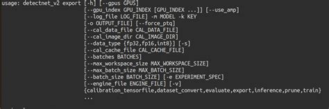 How To Export A Trt File From A Fpenet Modeltlt Tao Toolkit