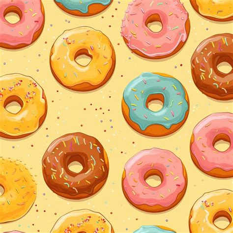 66 000 Donut Pattern Background Pictures