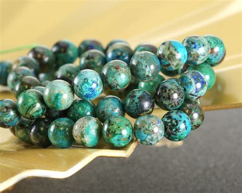 Chrysocolla A Round 6mm Beads