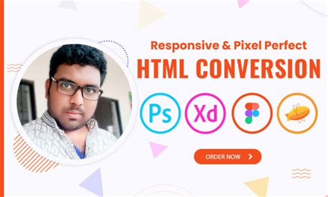 Convert Psd To Html Figma To Html With Responsive Web Design By Maaminsobuj Fiverr