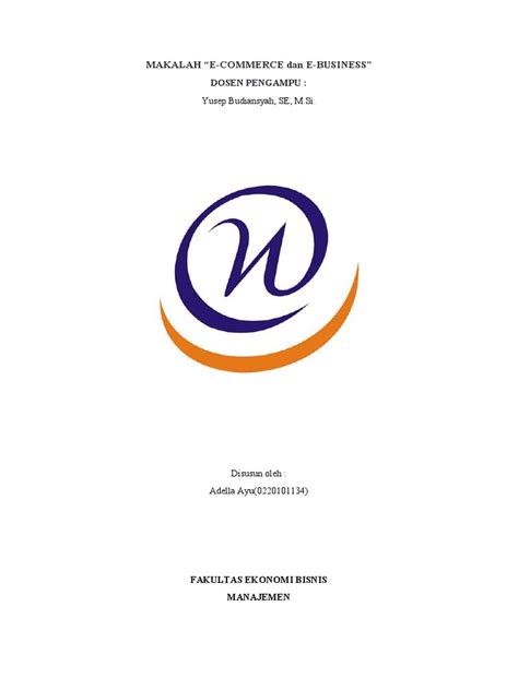 Perusahaan Digital E Commerceande Business Pdf