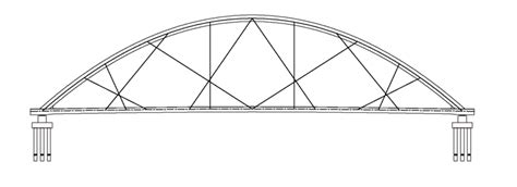 a tied arch bridge with sparse hanger system download scientific diagram