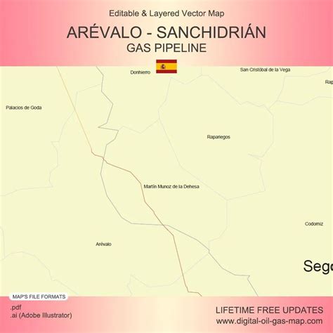 Map Of Arévalo Sanchidrián Gas Pipeline Gas Pipeline Map Oil And Gas Map Of Arévalo Sanchidrián Gas Pipeline Gas Pipeline Map Oil And Gas
