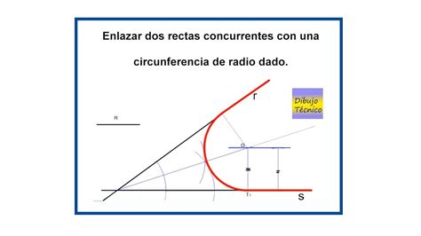 Enlazar Dos Rectas Concurrentes Con Una Circunferencia De Radio Dado