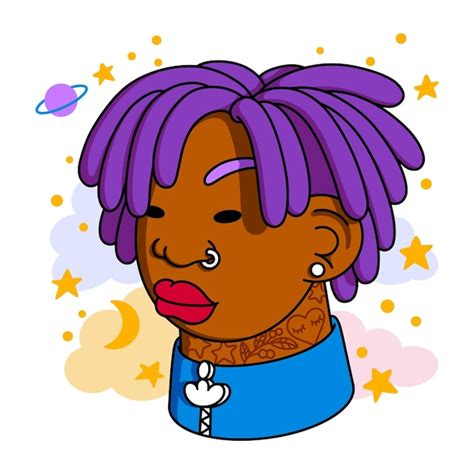 Premium Vector Dark Skinned Woman Portrait Avatar Girl Vibrant