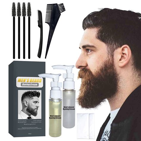 Men S Beard Coloring Kit Gentle Beard Coloring For Gray Hair Beard