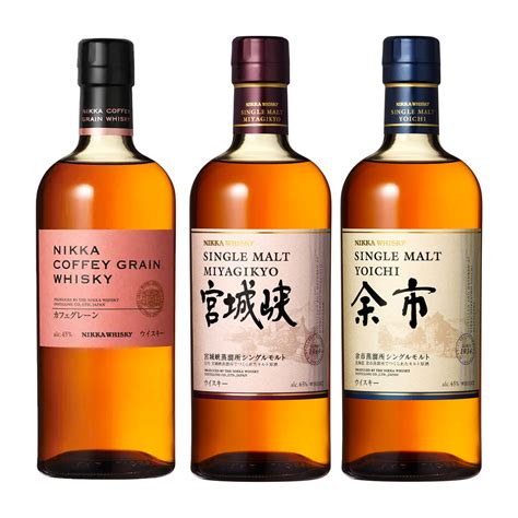 Nikka Set Coffee Grain Miyagikyo Single Malt Yoichi Single Malt