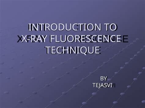 Xrf Instrument Basics Related 091132 Pptx