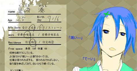 紫舞喫茶店 【紫舞喫茶店】黒崎 湊【キャラシ】 ユキのイラスト Pixiv