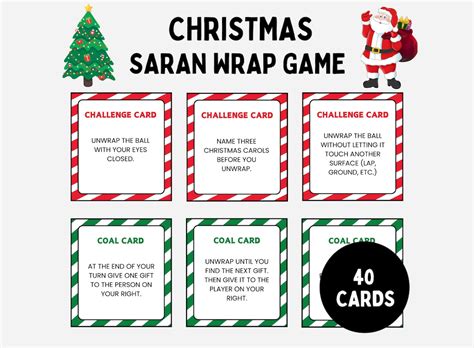 Saran Wrap Ball Game Printable Christmas Dice Game Wrap Trap Fun