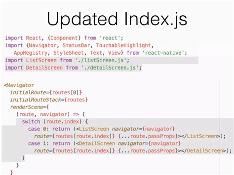 React Native Tutorial Lecture 7 Navigation Scene Transition