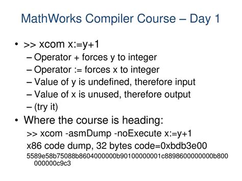 Mathworks Compiler Course Day 1 Ppt Download