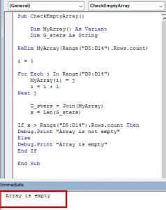 How To Check If Array Is Empty With VBA In Excel Variants