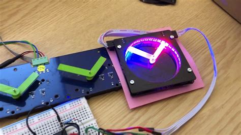 Ws2812b Clock Led Ring Youtube