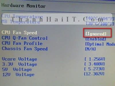 Khắc phục error cpu fan error
