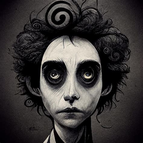 Premium Ai Image Arafed Drawing Of A Man With A Creepy Face And A Tie