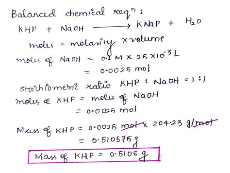 [solved] This Lab Exercise Is A Titration Experiment Between Khp Molar Mass Course Hero