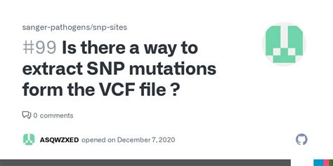 is there a way to extract snp mutations form the vcf file · issue 99