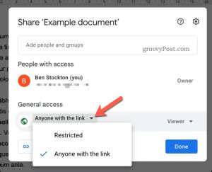 How To Make A Google Docs Document Public
