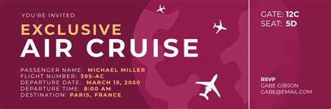 Free Printable Boarding Pass Templates To Edit Online