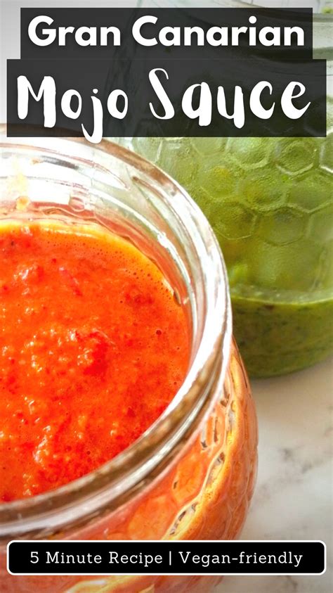 Canarian Mojo Sauce Recipe Mojo Verde Rojo Picon Recipe Hot