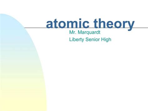PPT Atomic Theory PowerPoint Presentation Free Download ID