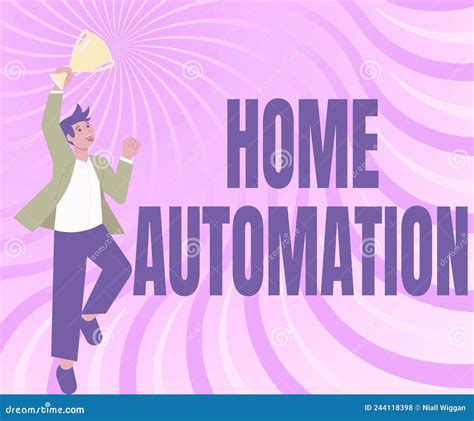 Text Showing Inspiration Home Automation Internet Concept Home Solution That Enables Automating