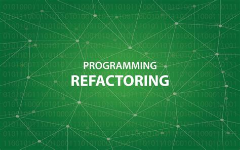 Programming Refactoring Concept Illustration White Text Illustration